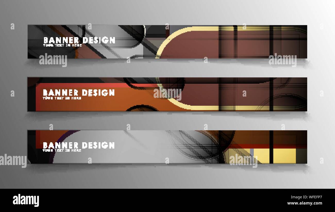 Set the banner abstract background. Rectangular, round in brick and ...