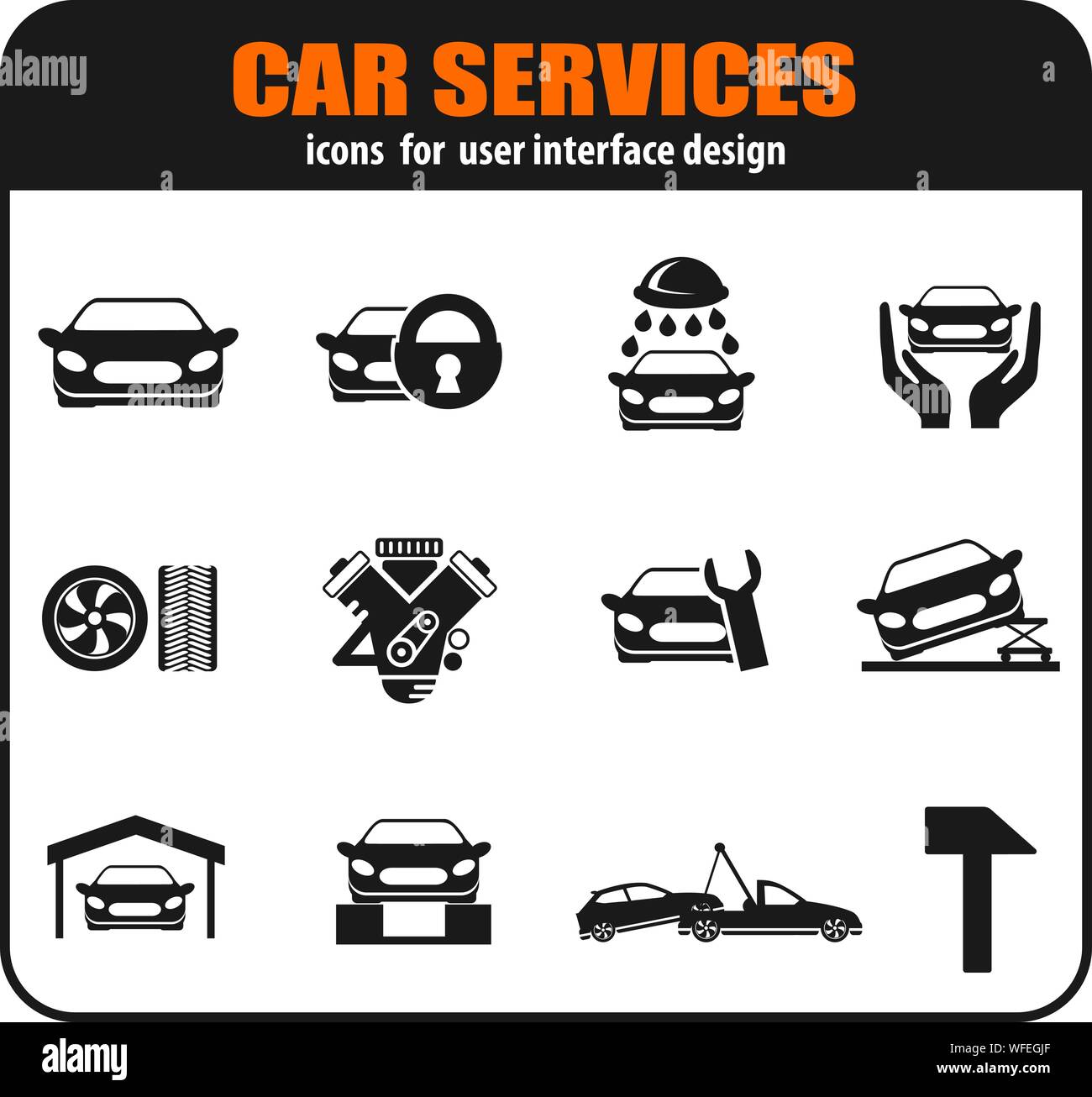 Car services icon set Stock Vector Image & Art - Alamy