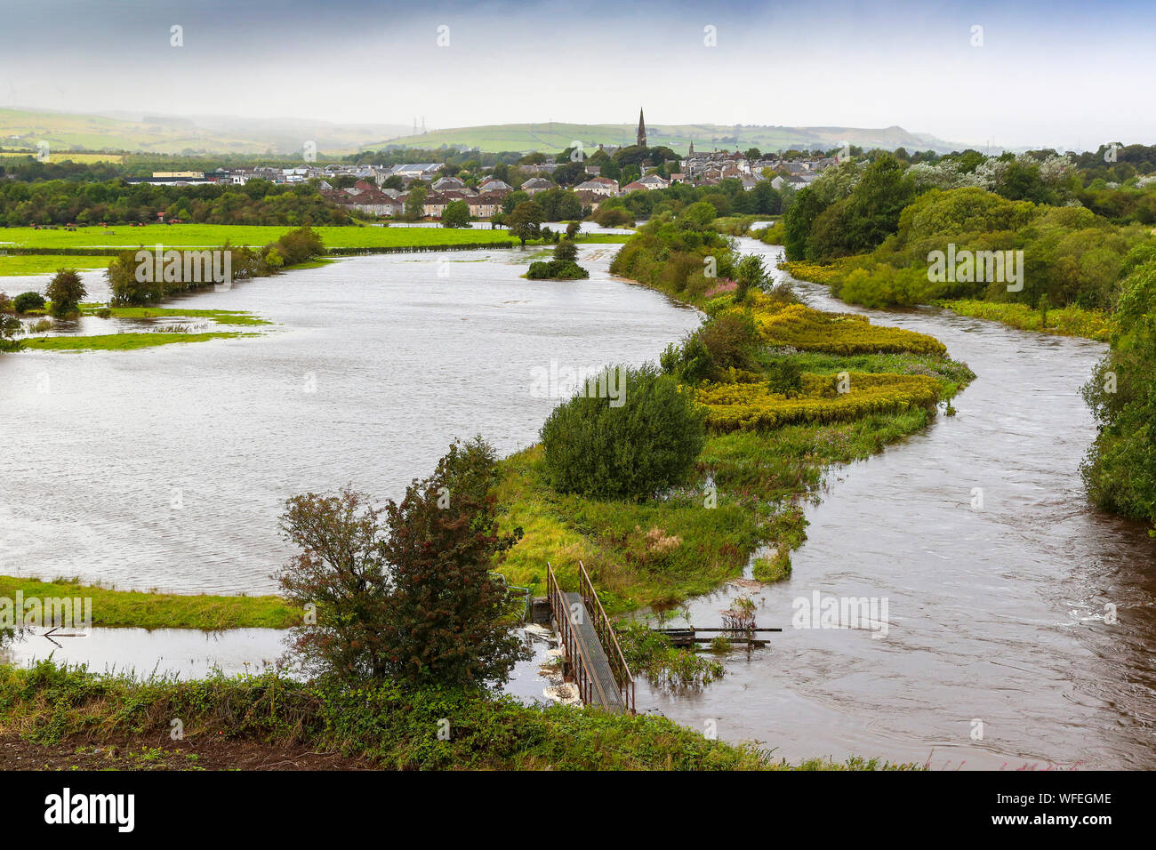 Garnock Valley, UK 31 August 2019. After overnight storms and heavy ...