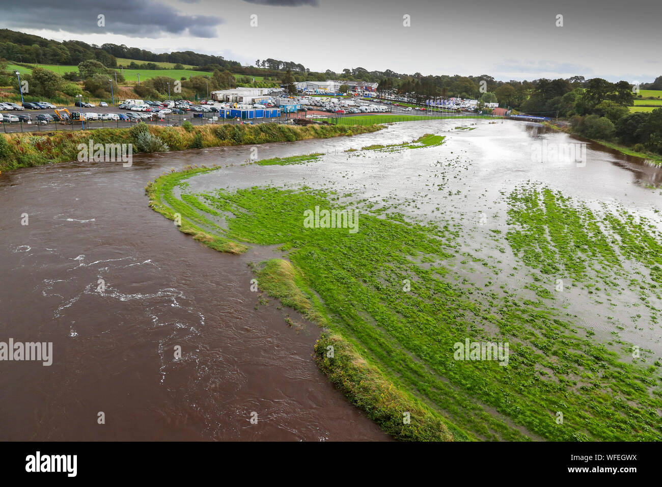 Garnock Valley, UK 31 August 2019. After overnight storms and heavy ...