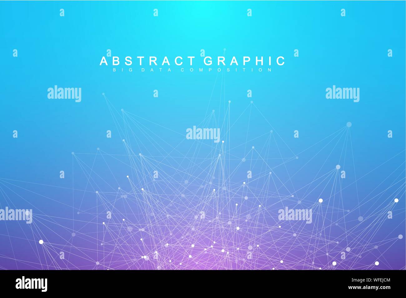 Big Data Visualization Geometric Abstract Background Visual Information Complexity Futuristic