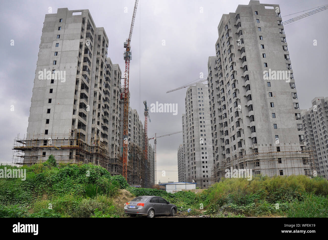 Newly constructed housing blocks in Nantong China Stock Photo - Alamy