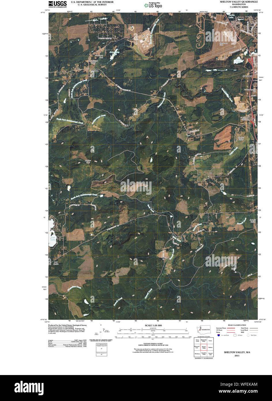 Map of shelton hi-res stock photography and images - Alamy