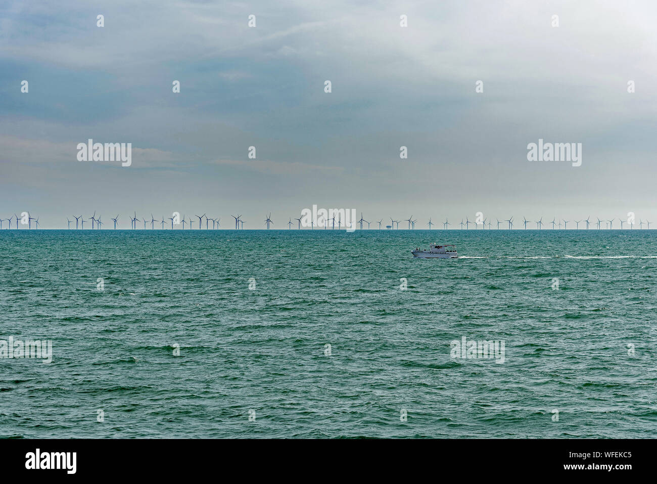 Wind Farm off Brighton coast Stock Photo - Alamy