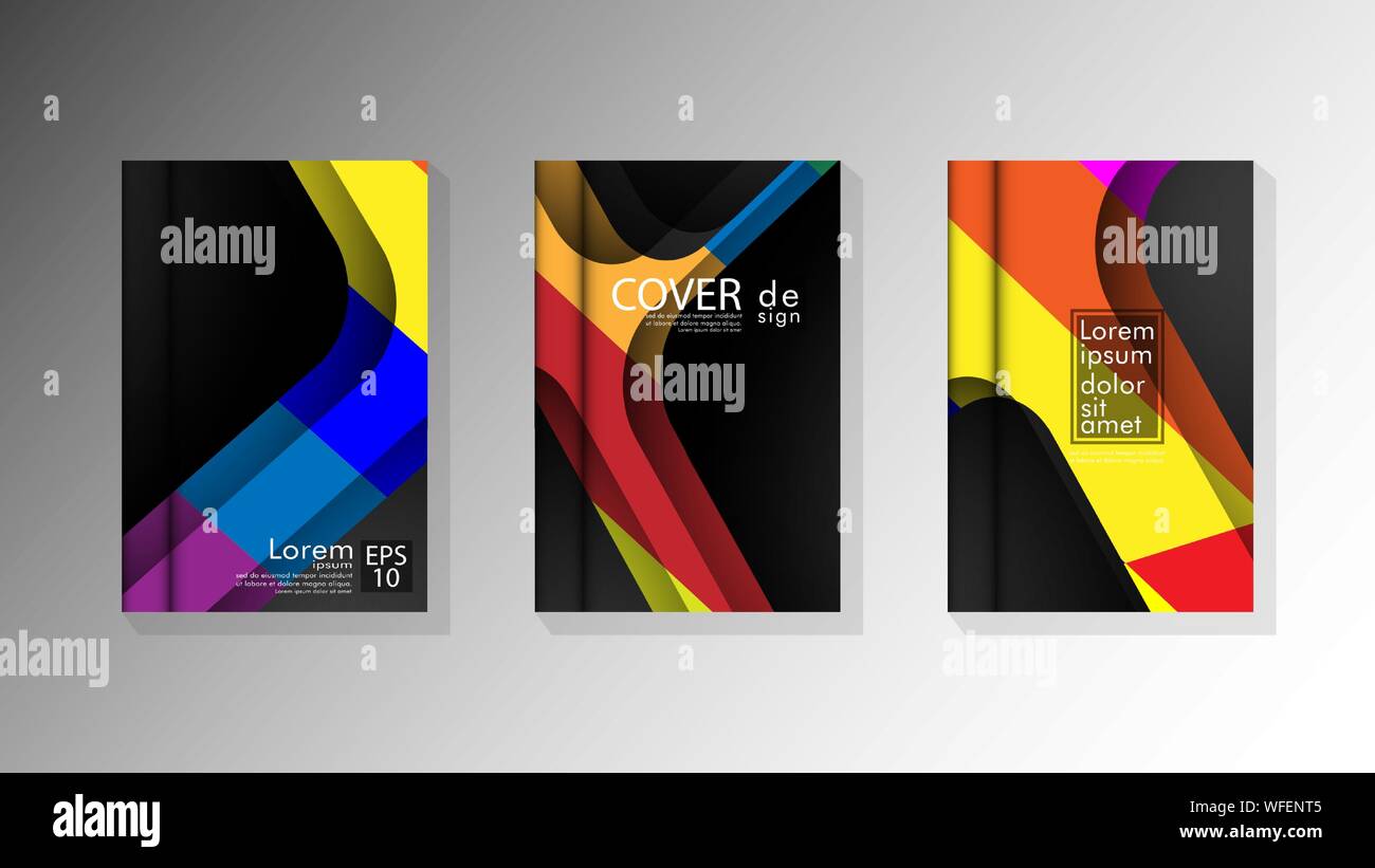 Vector collection of book cover backgrounds. eps 10 vector design ...