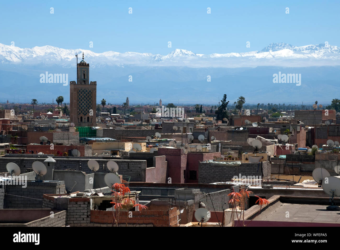 Marrakesh skyline rooftop view hi-res stock photography and images - Alamy