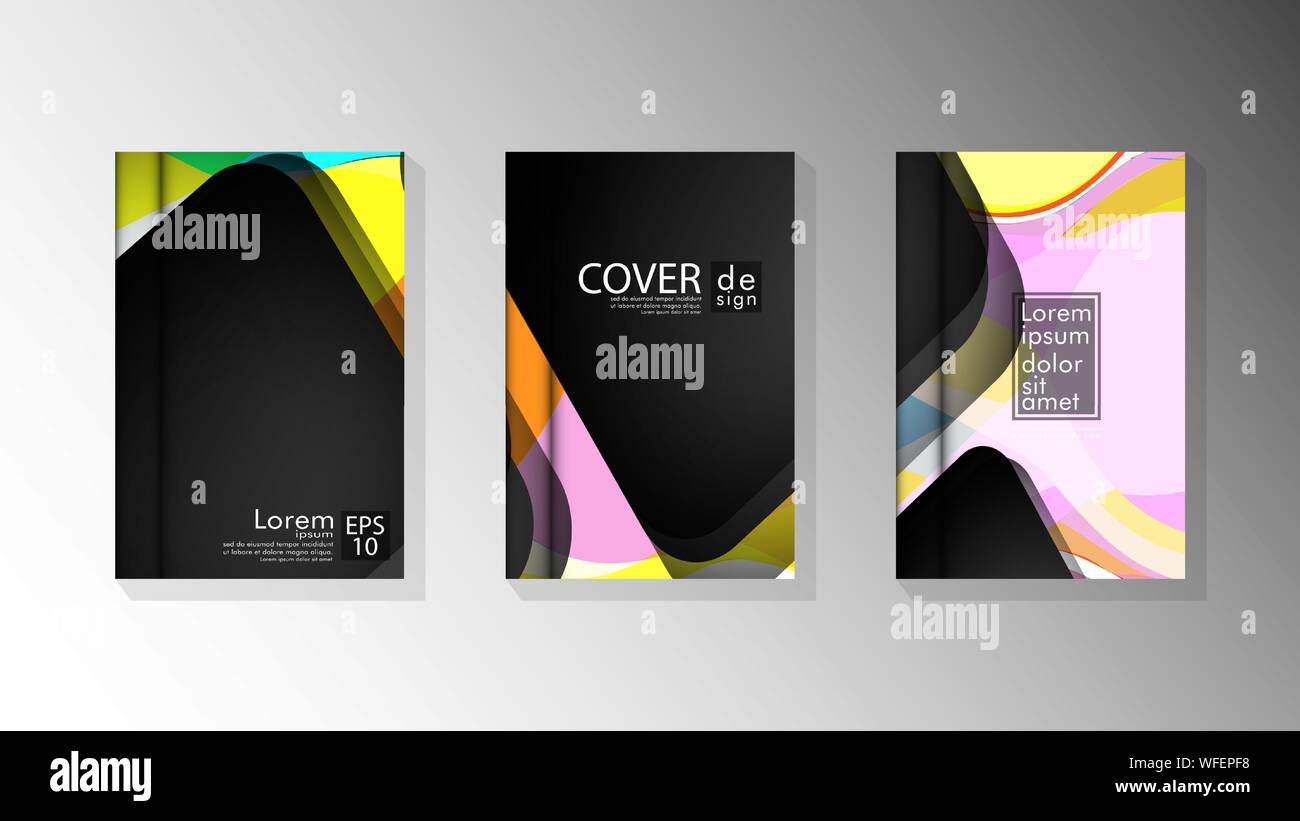 Vector collection of book cover backgrounds. eps 10 vector design ...