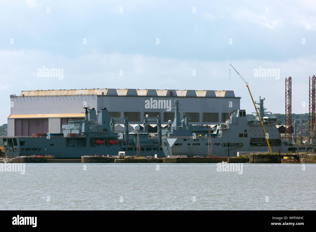 cammell lairds shipyard Liverpool Birkenhead. Merseyside England UK ...
