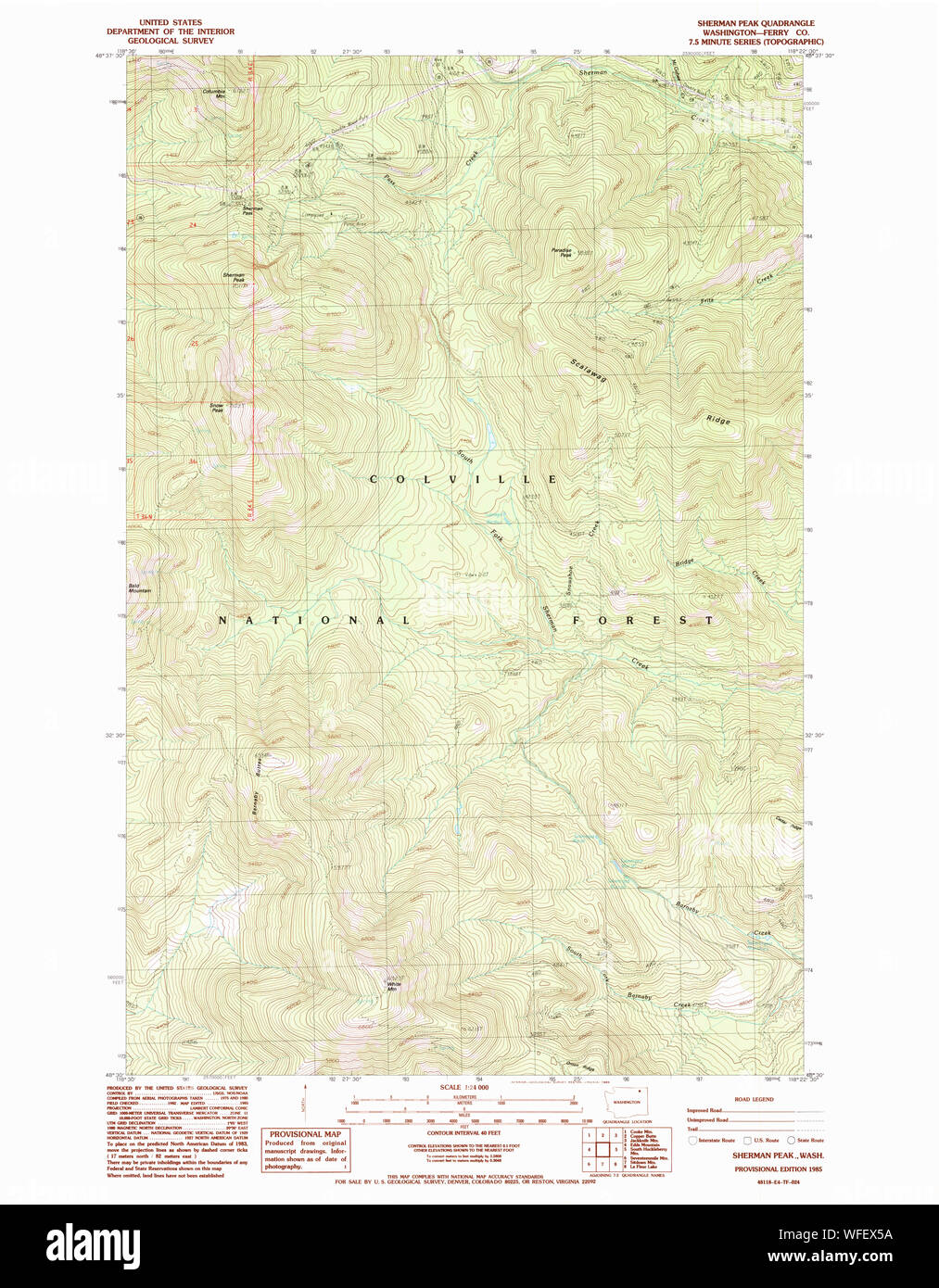 Map of sherman Cut Out Stock Images & Pictures - Alamy