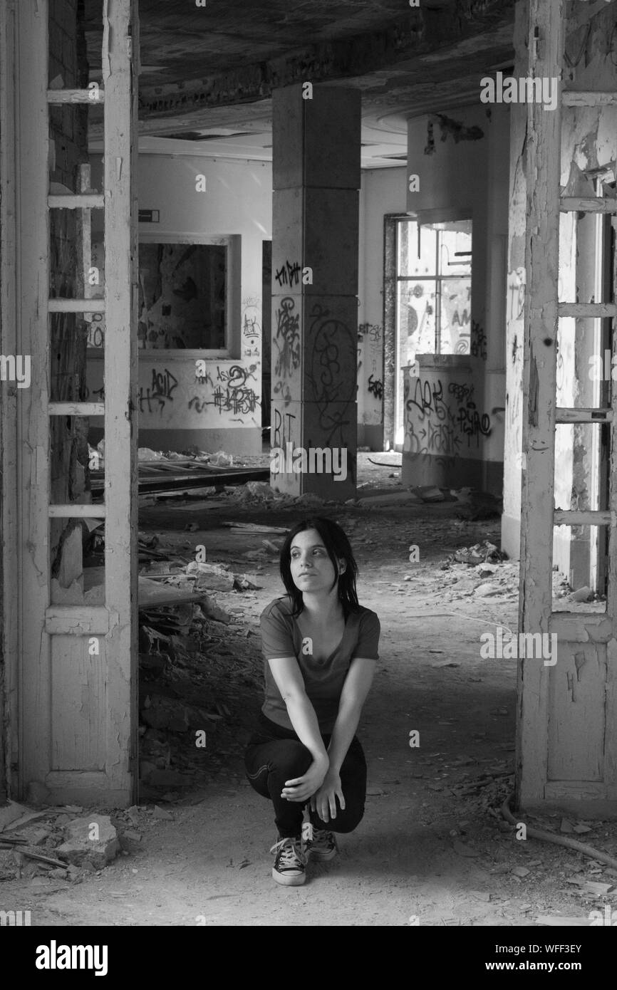 Old and young front of house Black and White Stock Photos & Images - Alamy