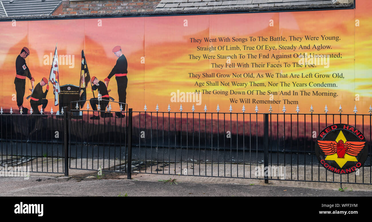 Shankill Road A Company Memorial, Belfast Stock Photo - Alamy