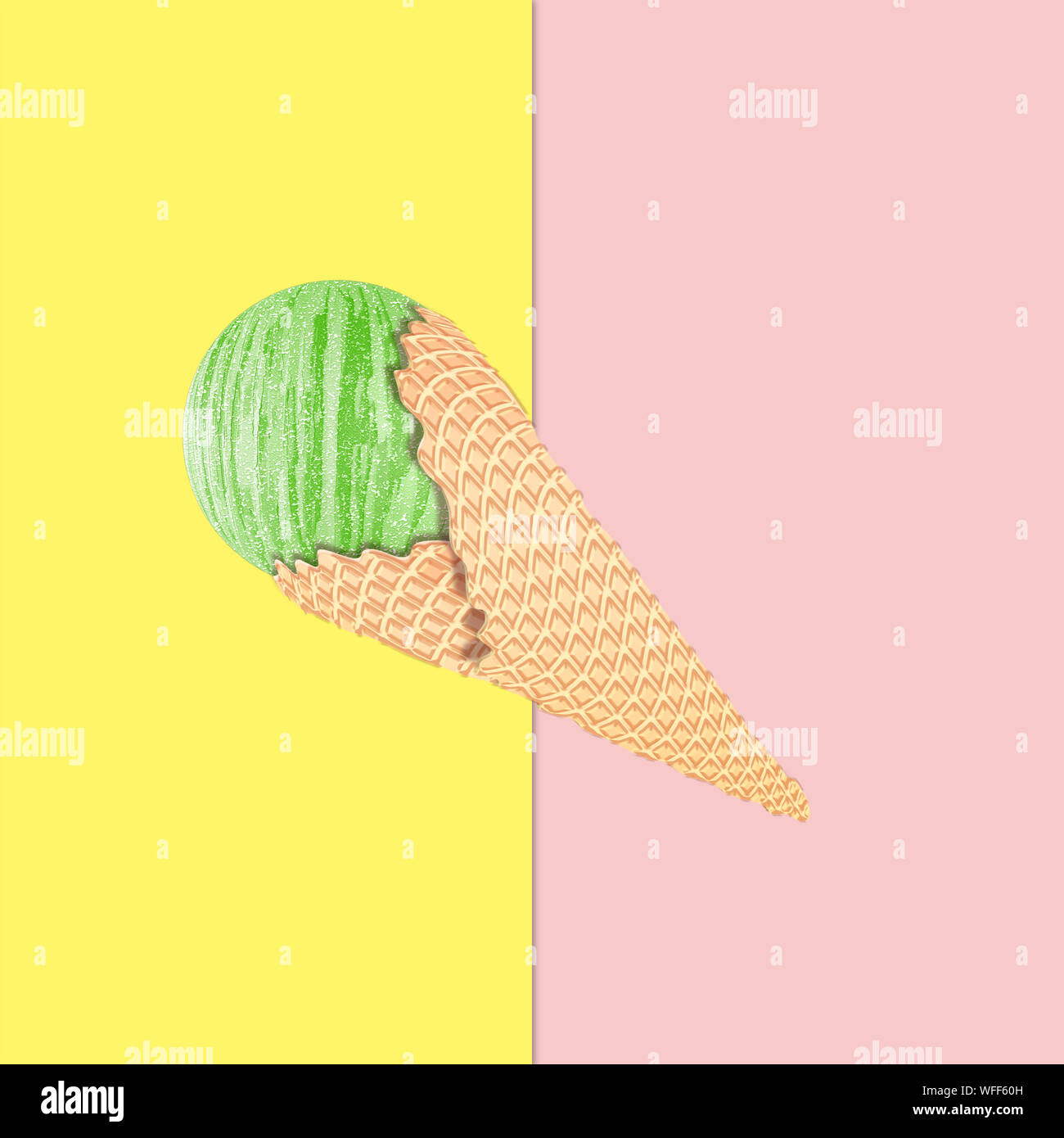 Stylized Icecream High Resolution Stock Photography and Images - Alamy