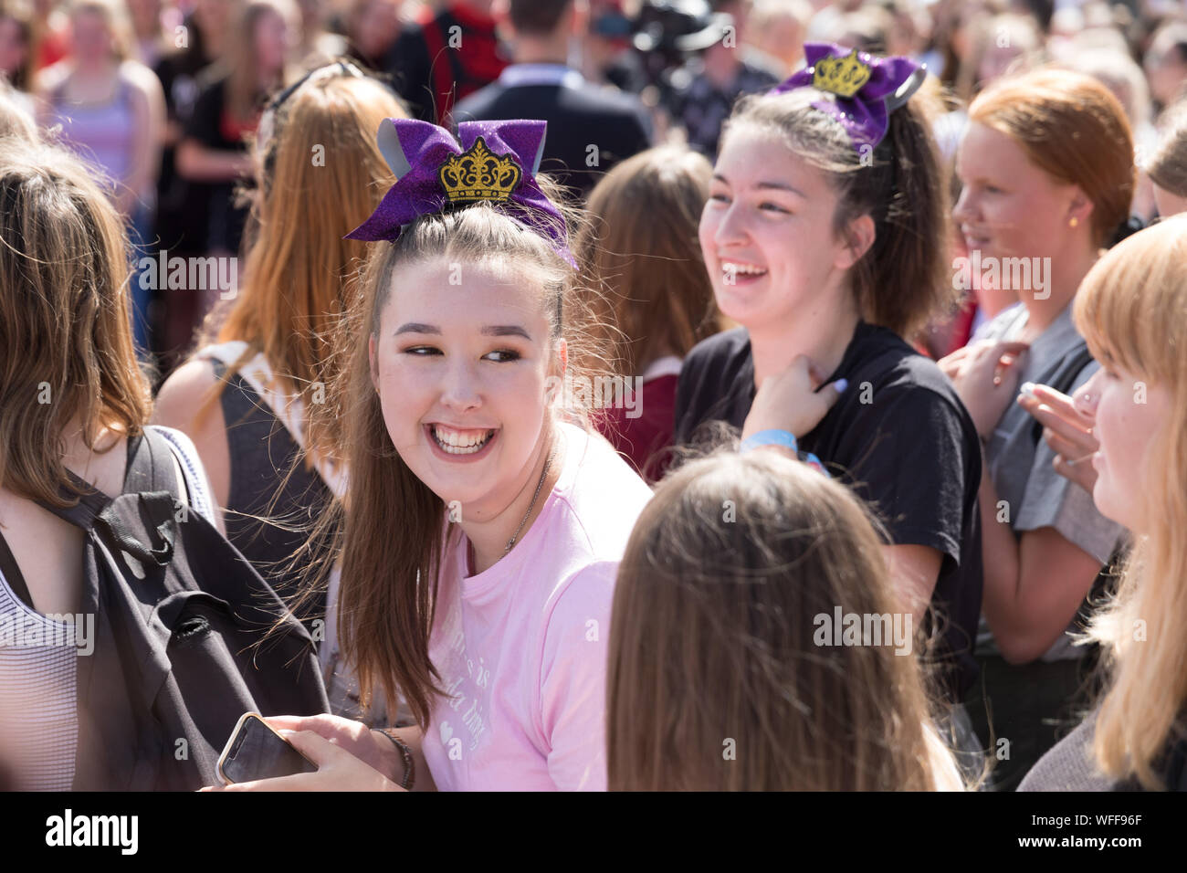 London, UK. 31st Aug, 2019. Queens from SiX the Musical and their ...
