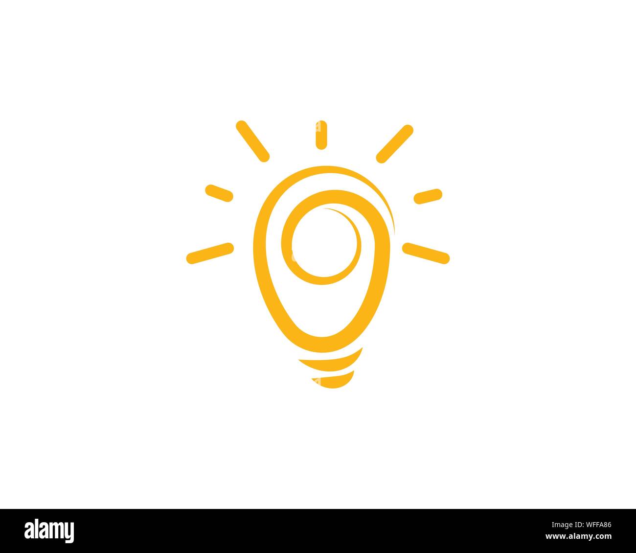 light bulb symbol vector design illustration Stock Vector Image & Art ...