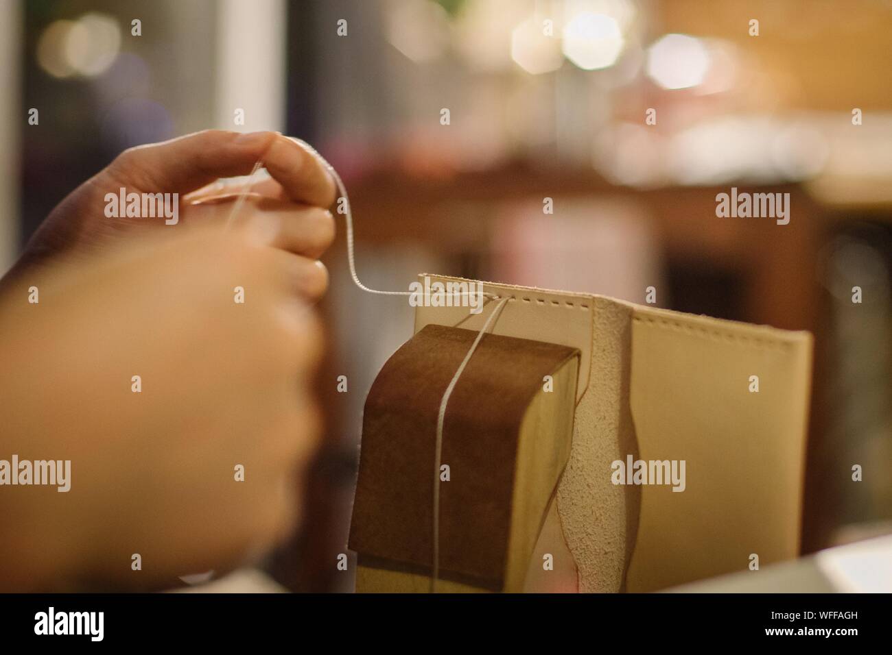 Handmade hand stitching sewing hi-res stock photography and images - Alamy