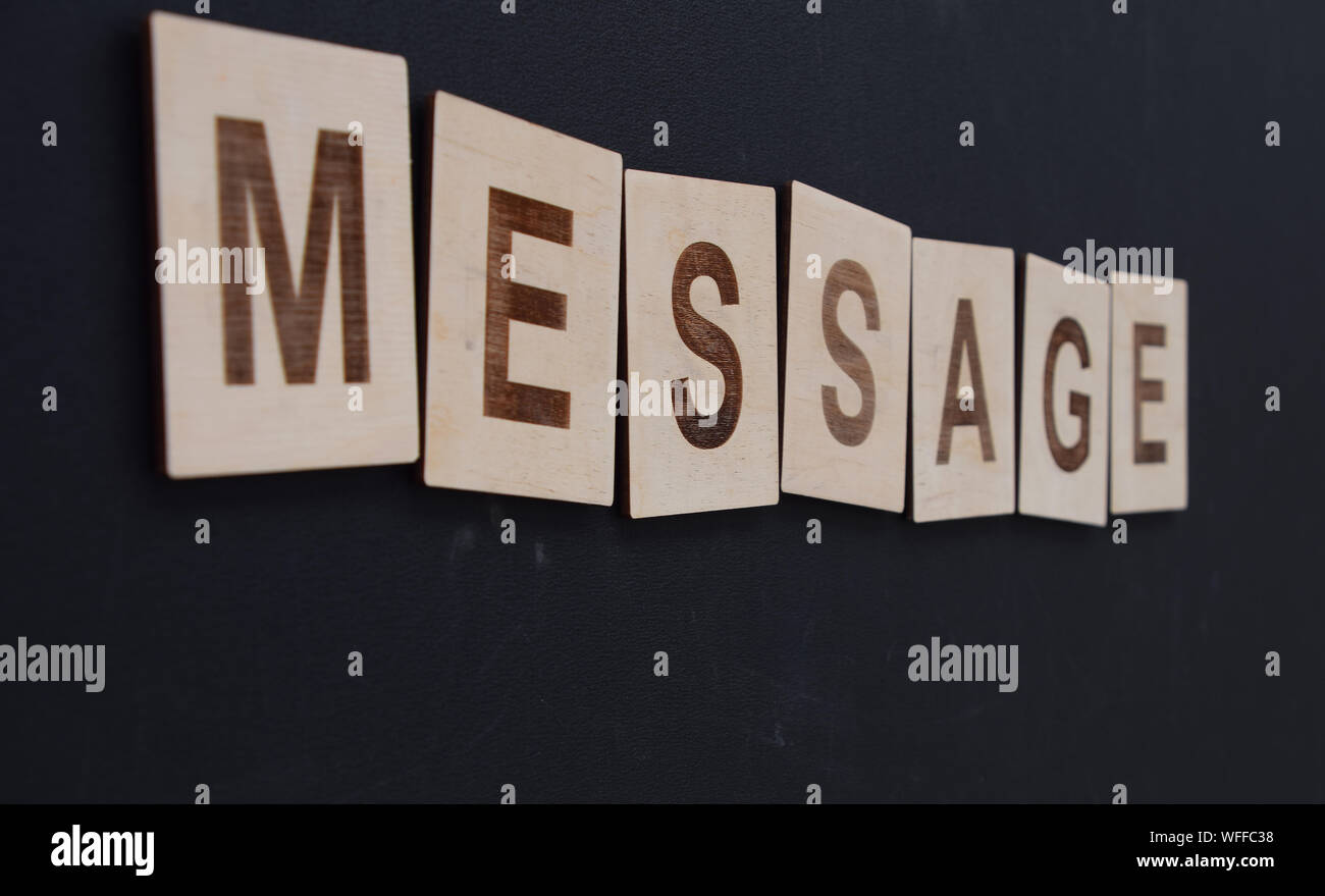 Black message hi-res stock photography and images - Alamy