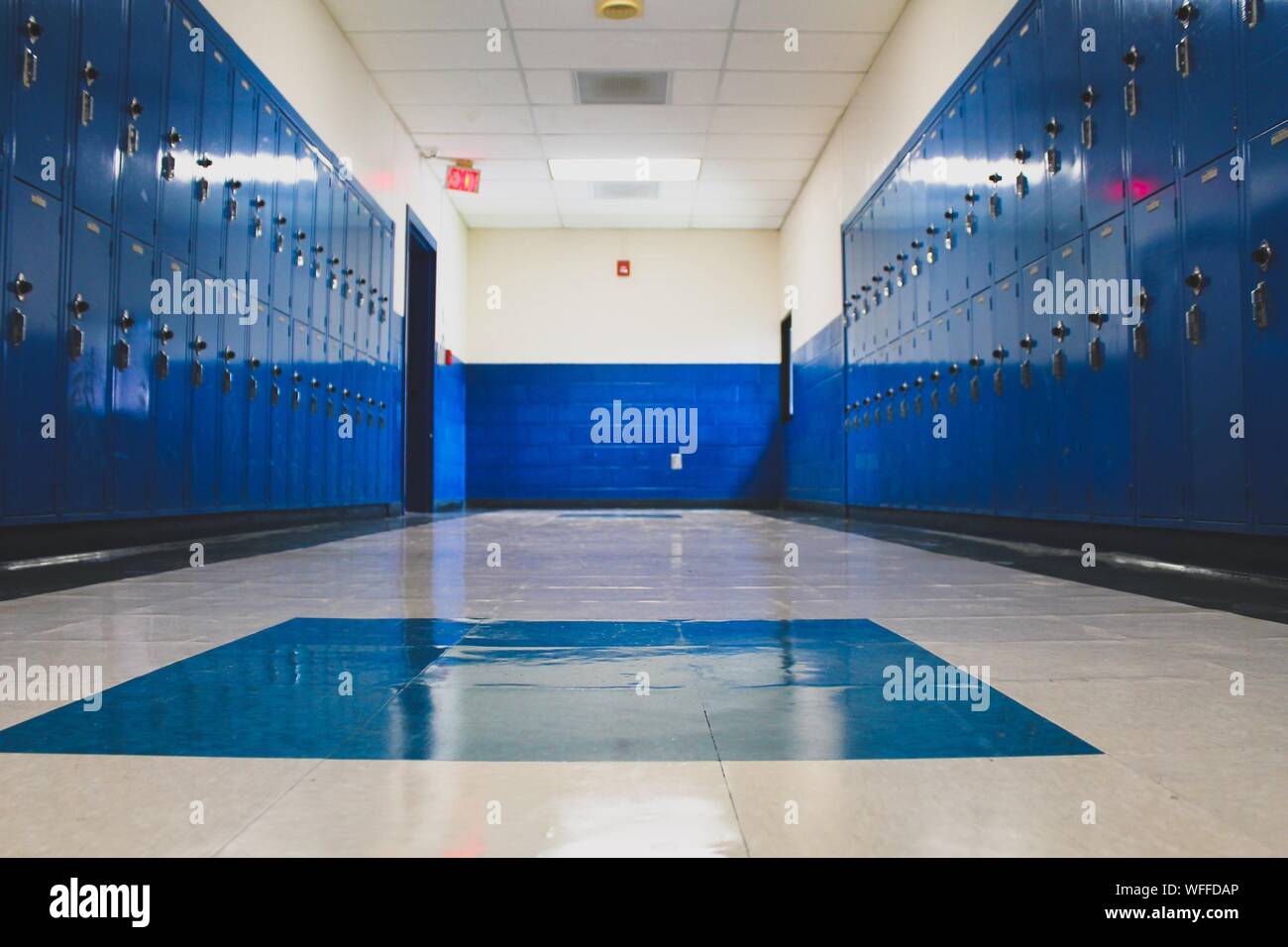 Blue Lockers High Resolution Stock Photography and Images - Alamy