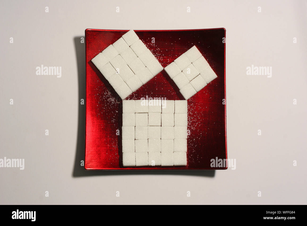 Red cubes pattern hi-res stock photography and images - Alamy