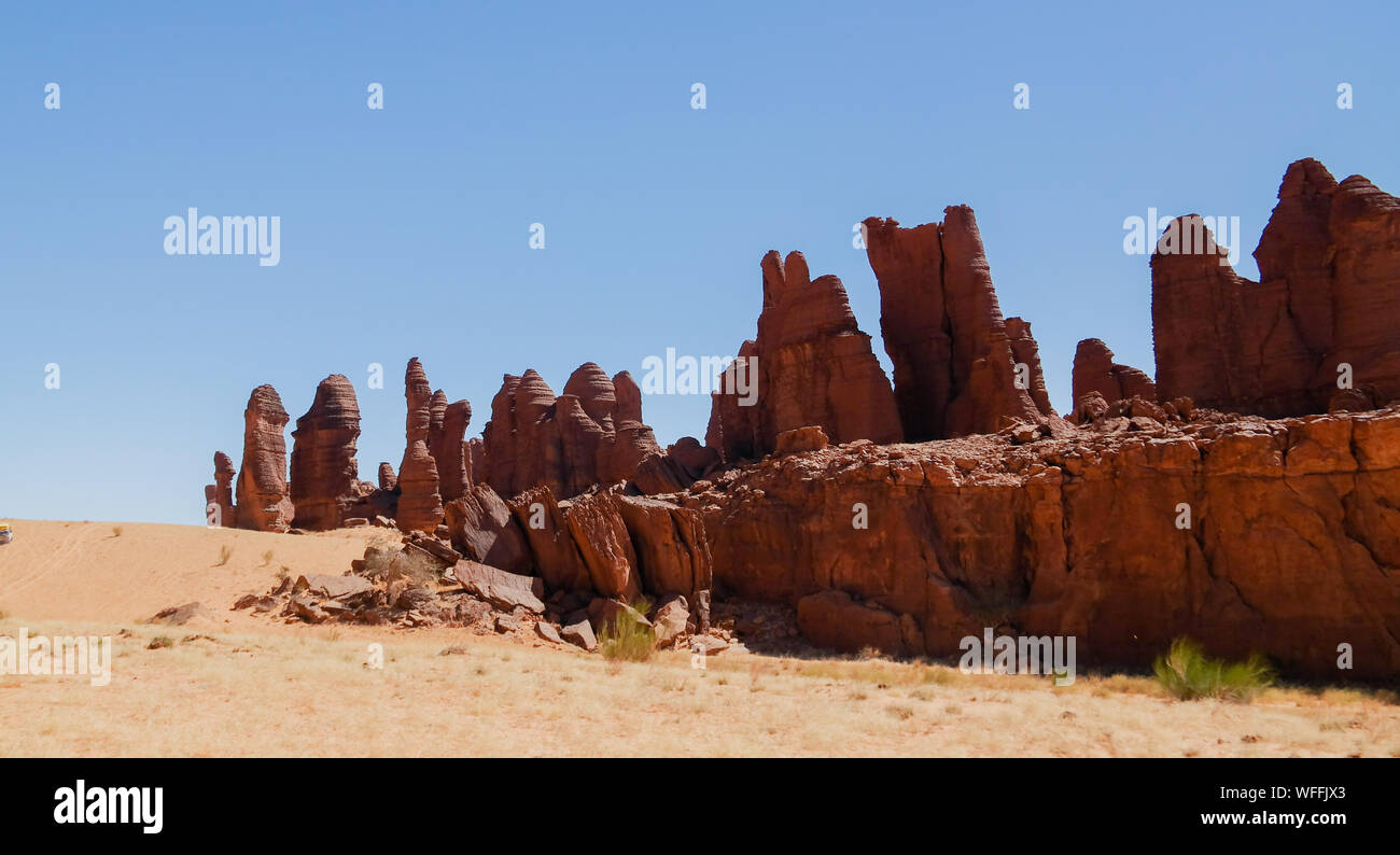 Abstract Rock formation at plateau Ennedi aka stone forest , Chad Stock ...