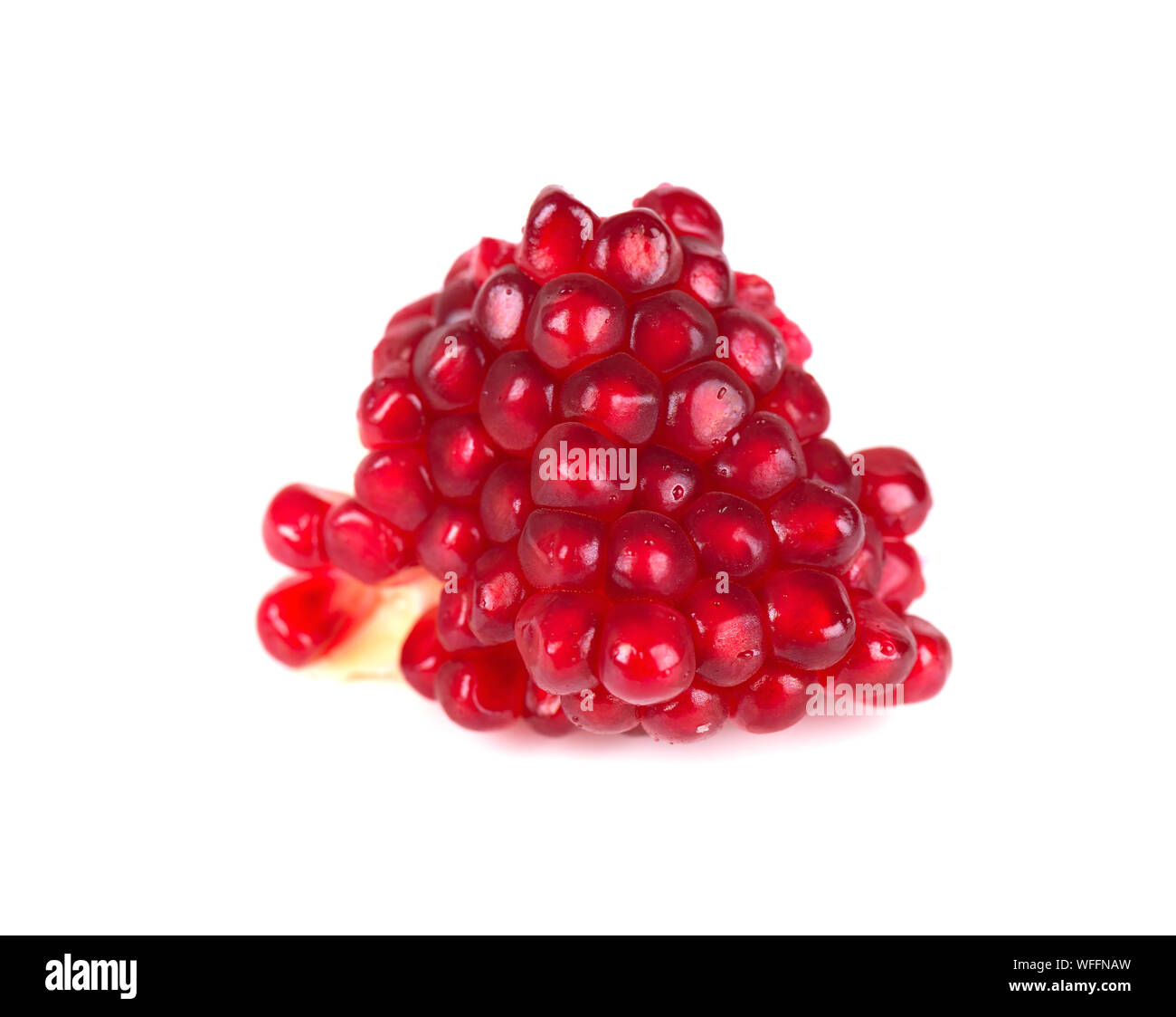 Pomegranate isolated on white background. Macro Stock Photo - Alamy