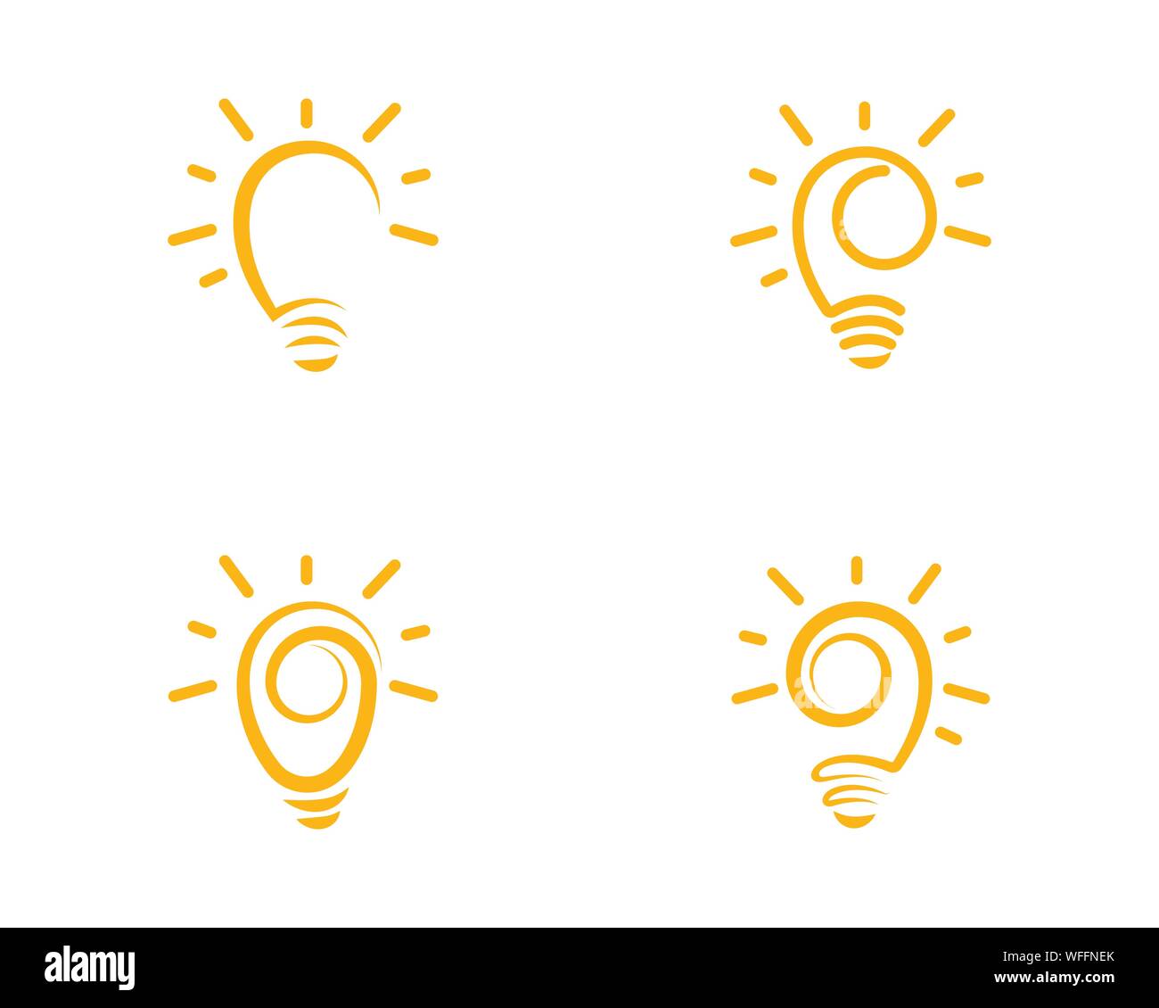 light bulb symbol vector design illustration Stock Vector Image & Art - Alamy