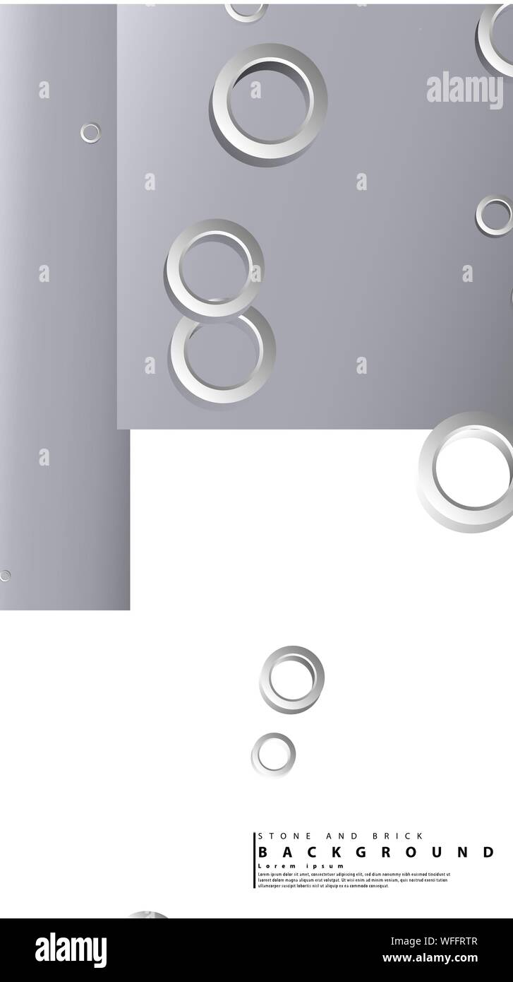 Ring abstract rectangular background with drop shadow. Vector ...