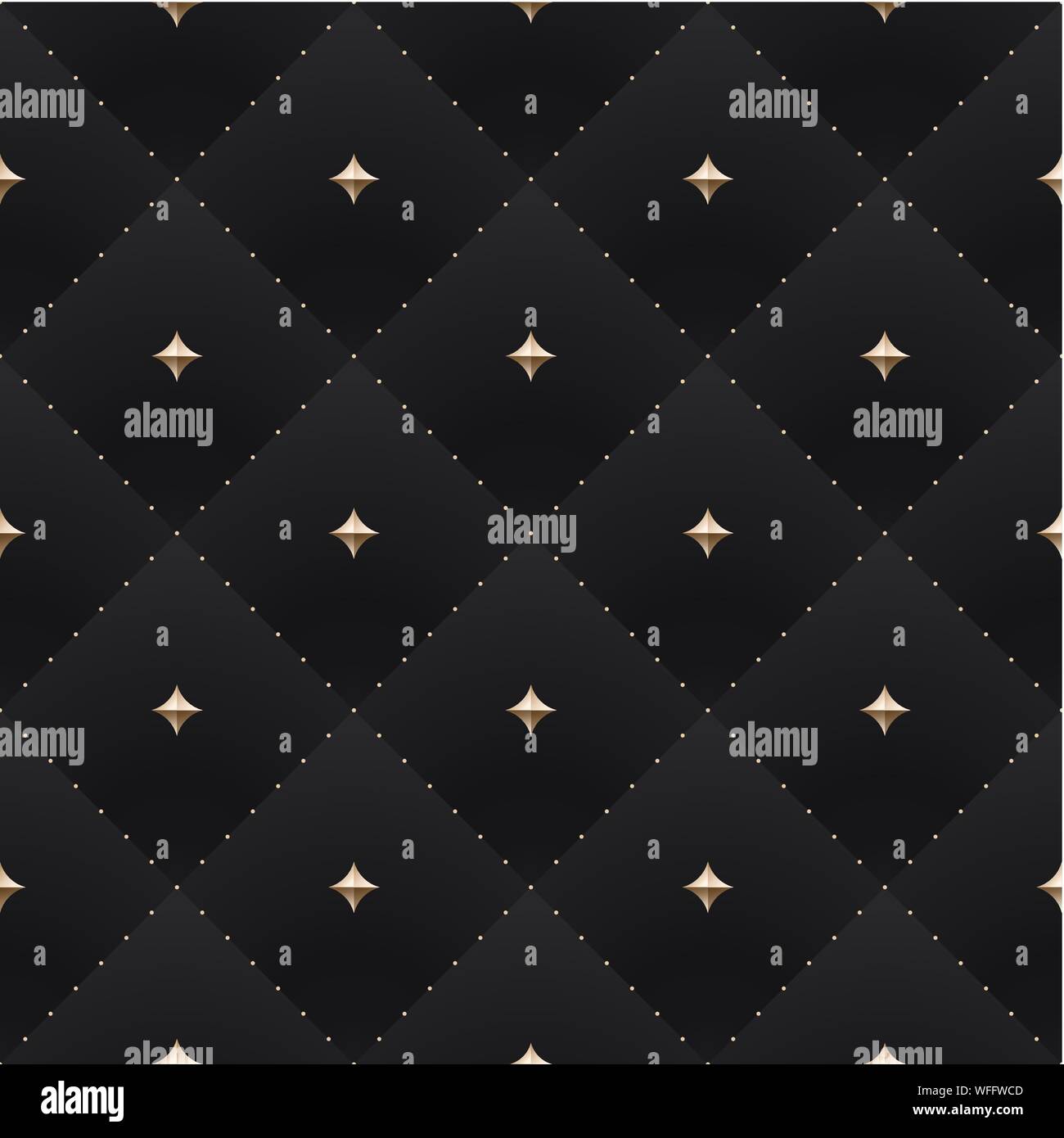 Seamless luxury dark black pattern and background Stock Vector Image ...