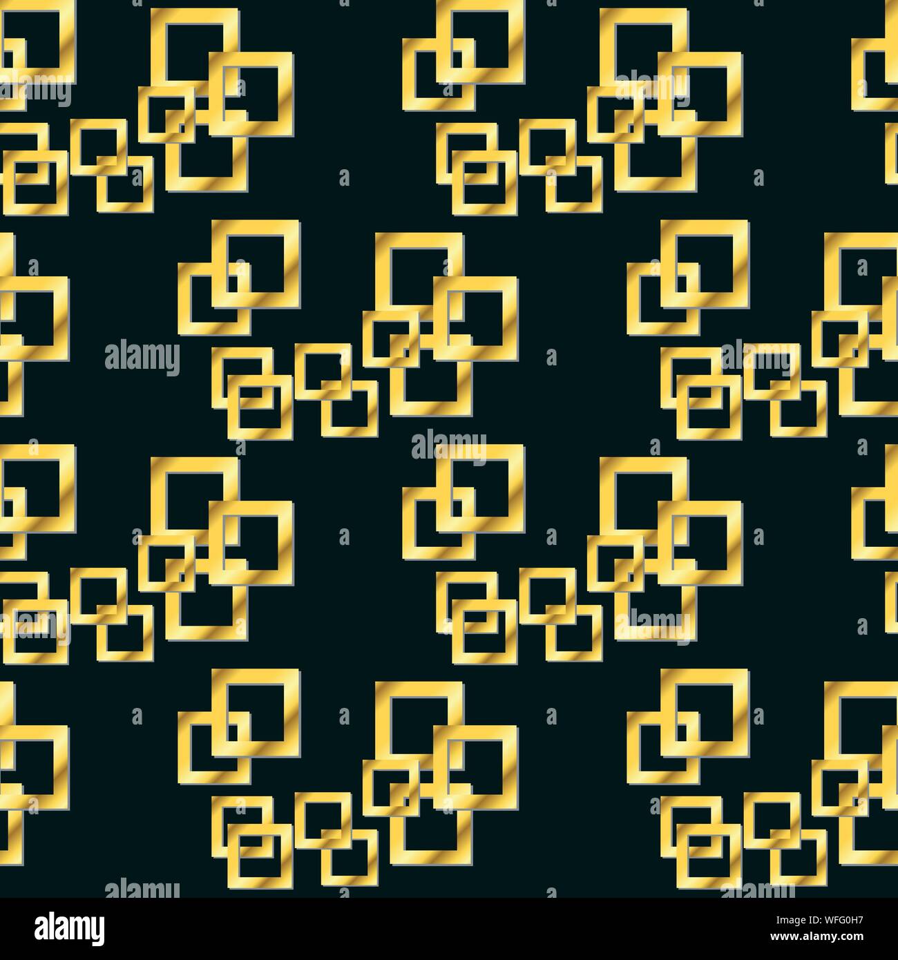 Squares seamless pattern. Gold metallic texture Stock Vector Image ...