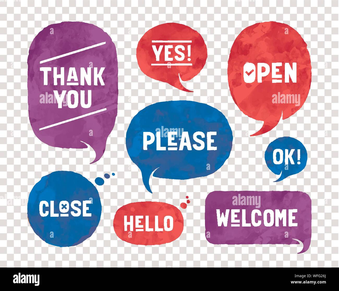 Different shapes for communication and market themes Stock Vector Image ...