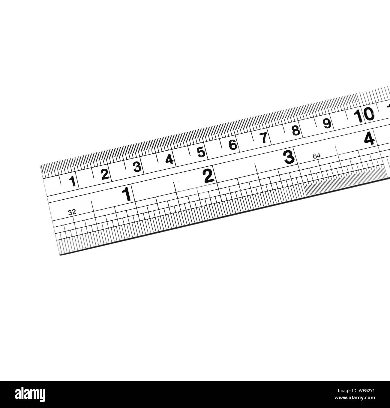 Metallic ruler Cut Out Stock Images & Pictures - Alamy