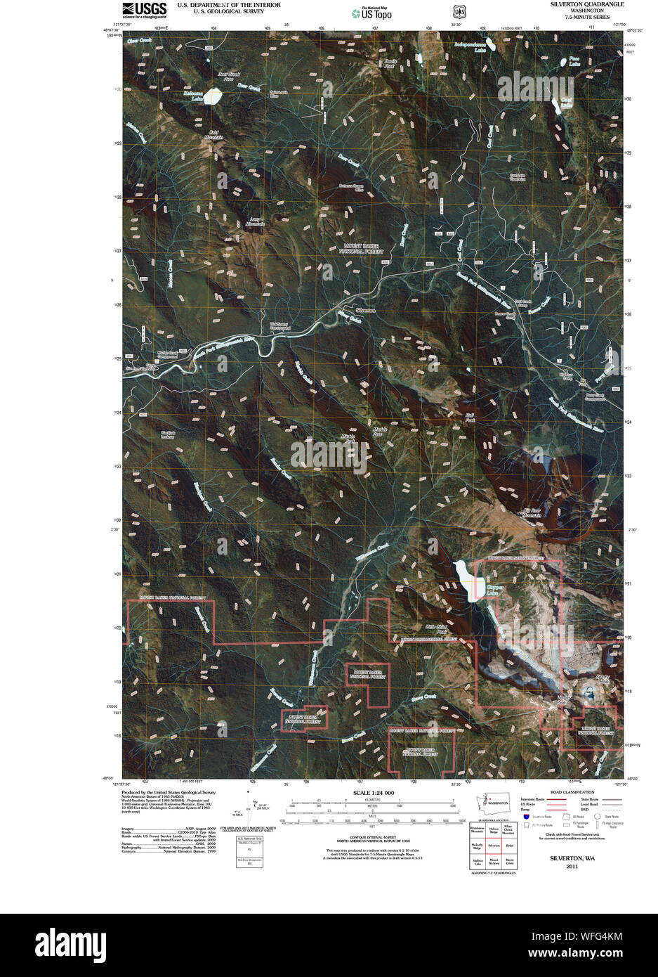 Map of silverton hi-res stock photography and images - Alamy