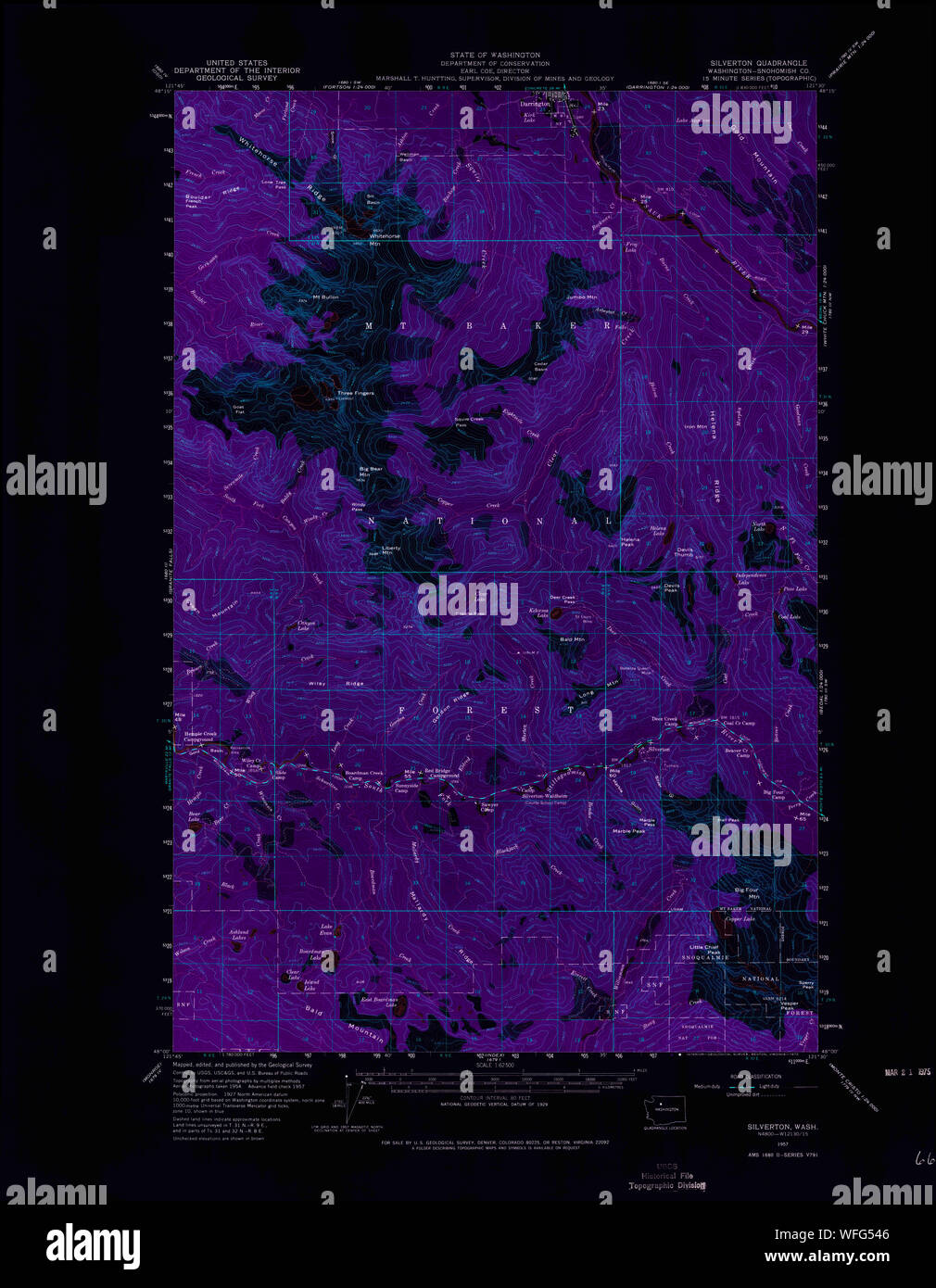 Silverton map hi-res stock photography and images - Alamy