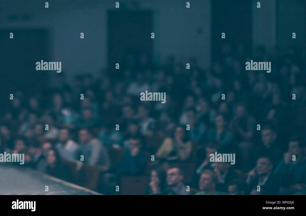 background image of the audience in the hall of the business center ...