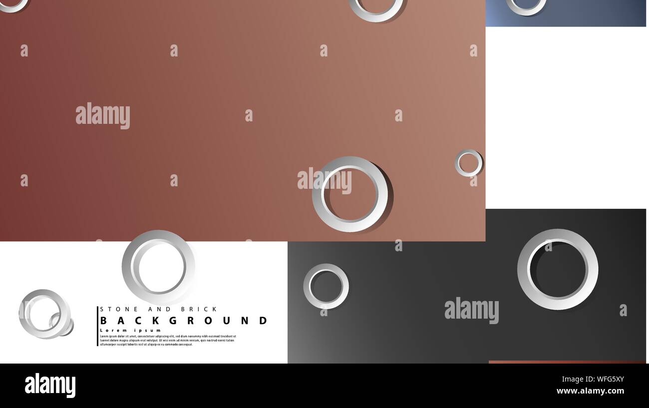 Ring abstract rectangular background with drop shadow. Vector ...