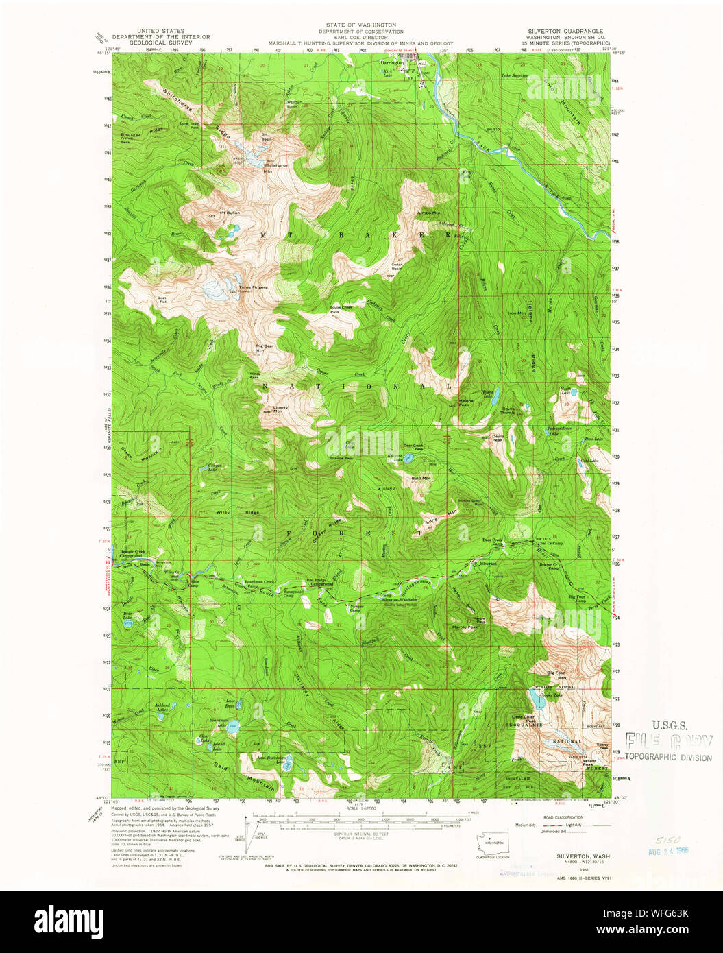 Map of silverton Cut Out Stock Images & Pictures - Alamy