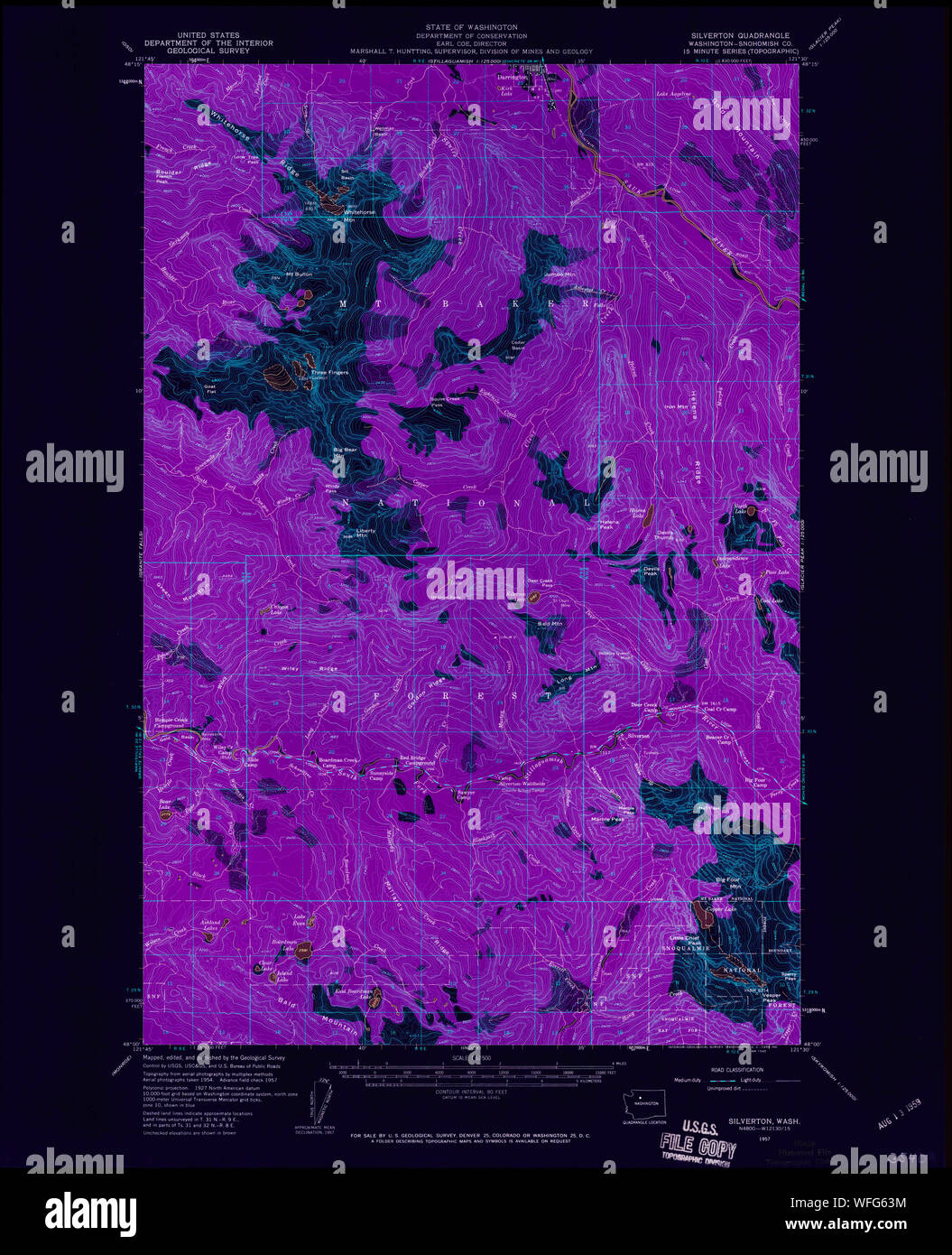 Silverton map hi-res stock photography and images - Alamy