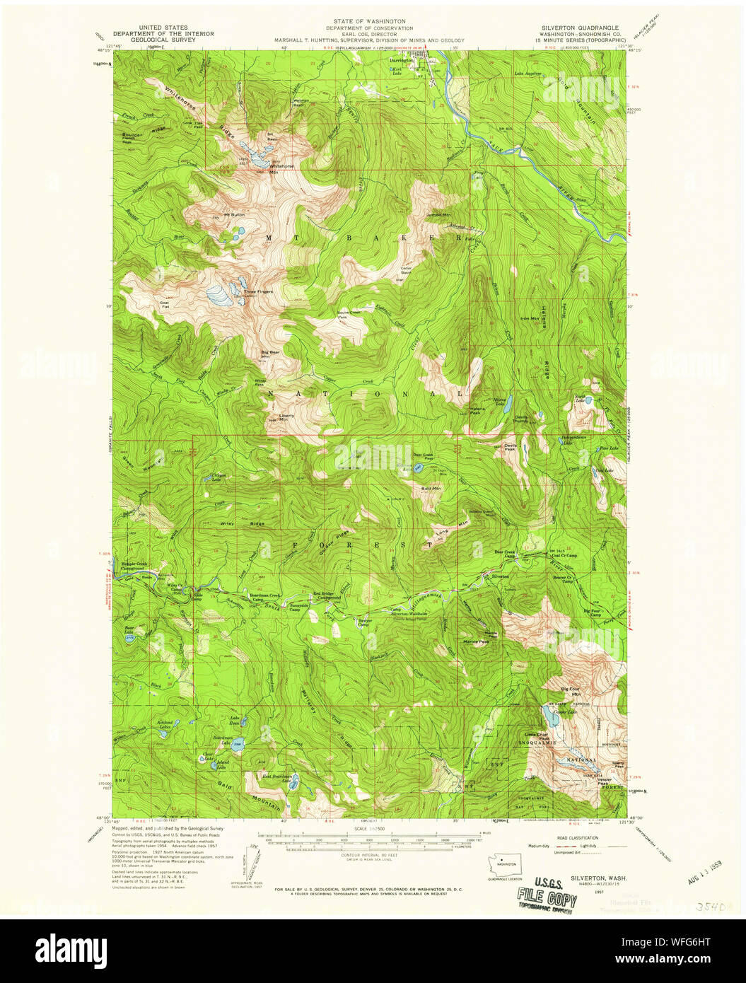 Silverton map hi-res stock photography and images - Alamy