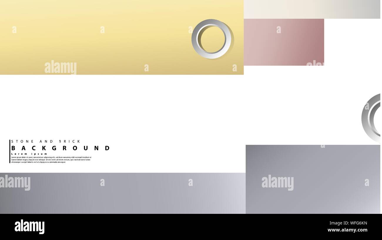 Ring abstract rectangular background with drop shadow. Vector illustration, with the colors of ...