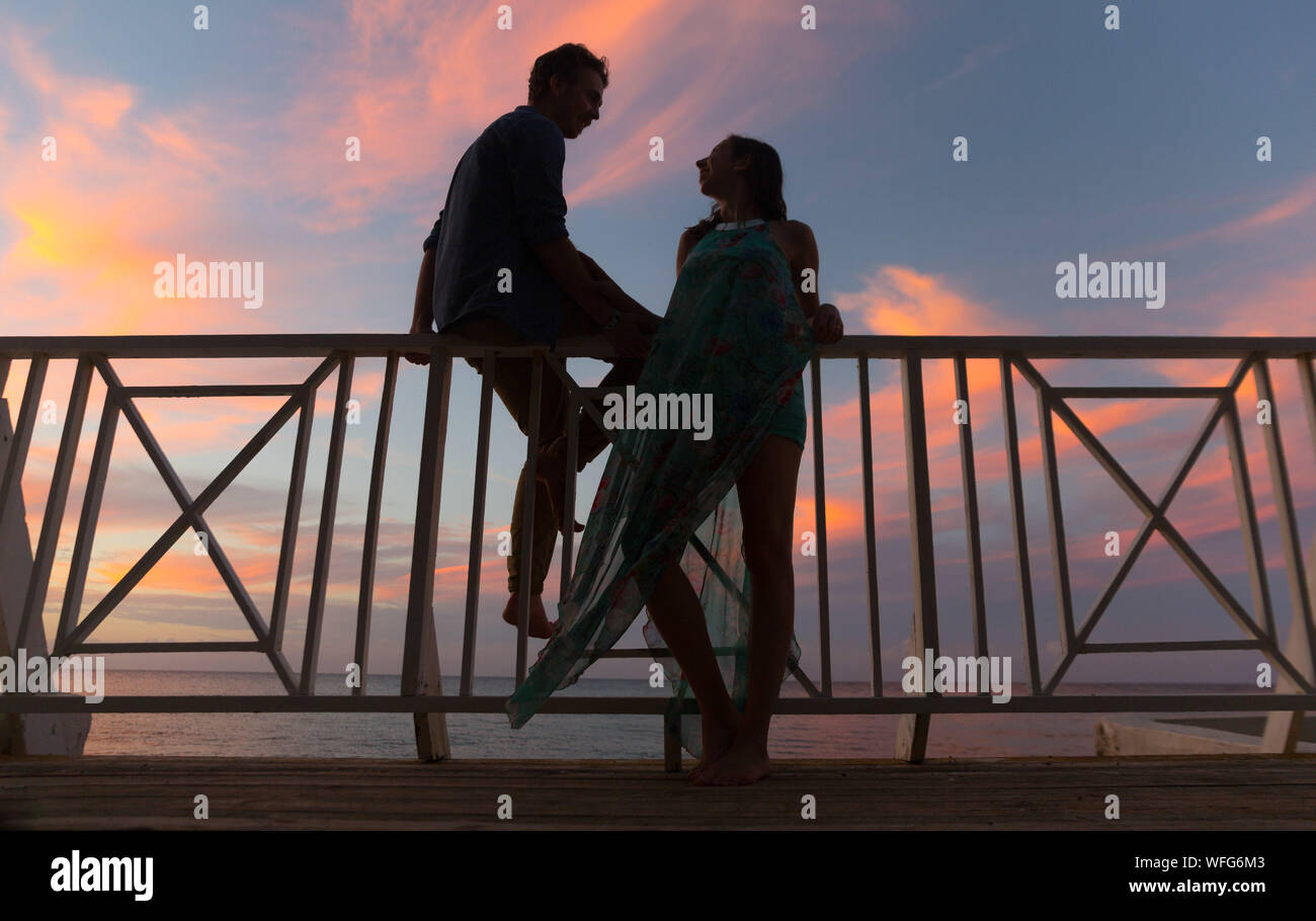 Two People Balcony Talking High Resolution Stock Photography and Images ...