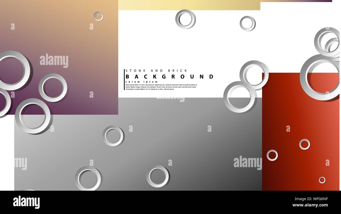 Ring abstract rectangular background with drop shadow. Vector ...