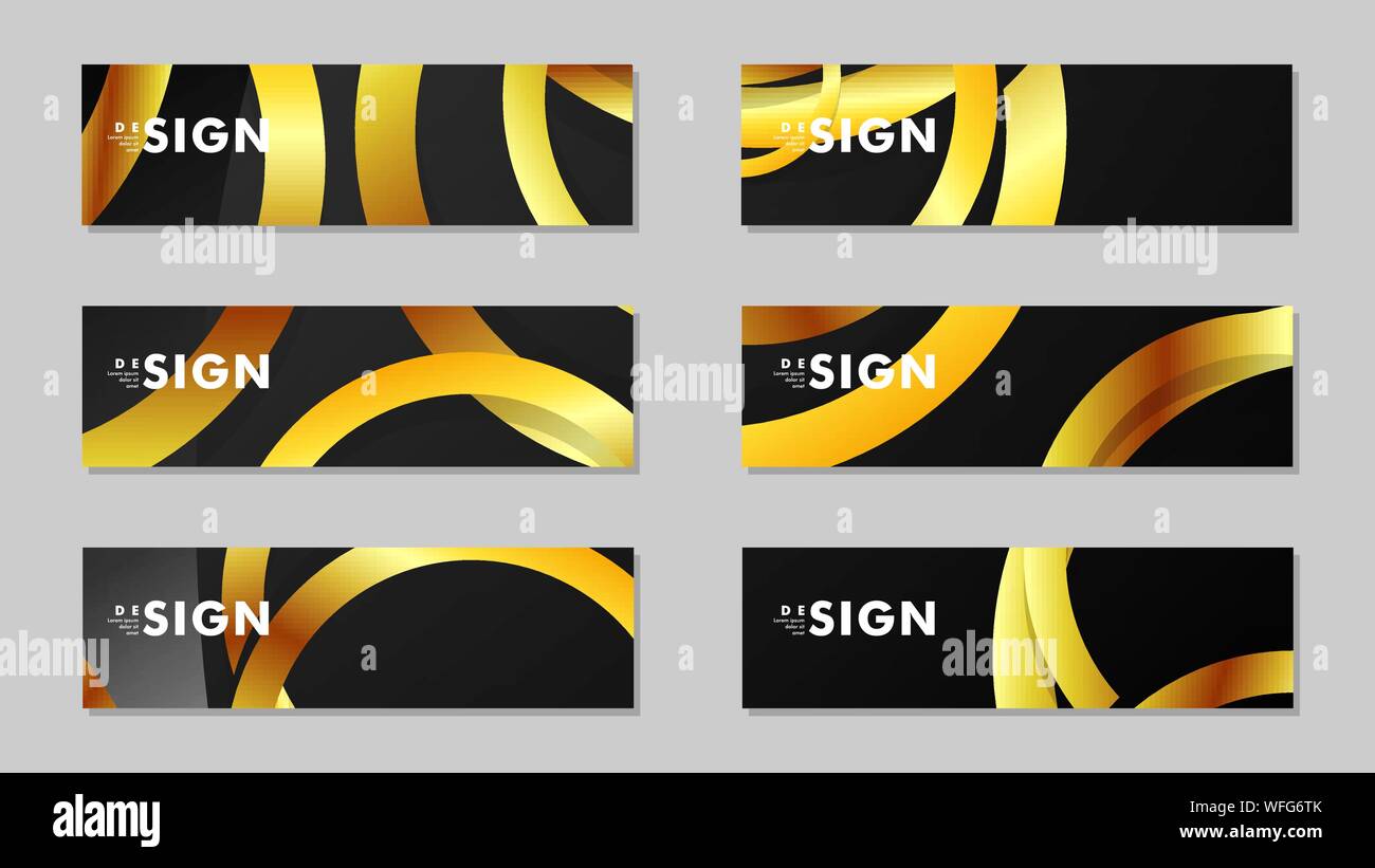 Banners with abstract metal vector backgrounds with luxurious shiny ...