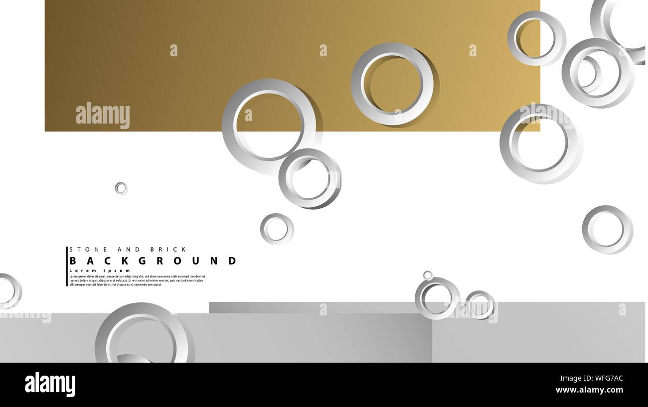 Ring abstract rectangular background with drop shadow. Vector ...