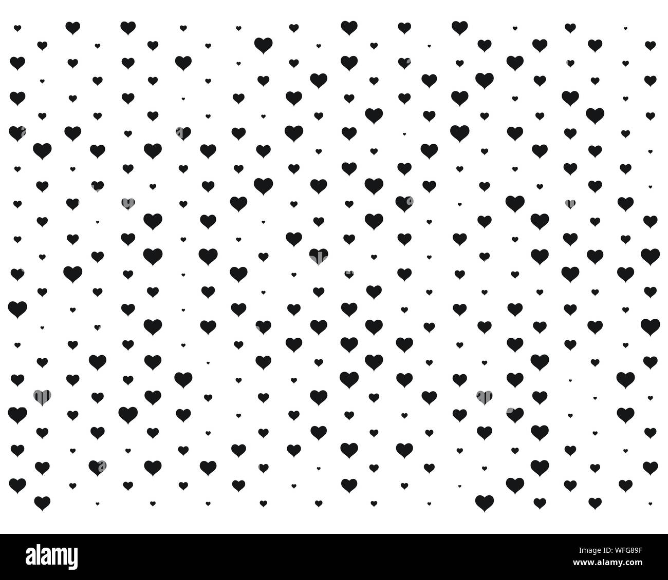 Romantic seamless vector background Black and White Stock Photos ...