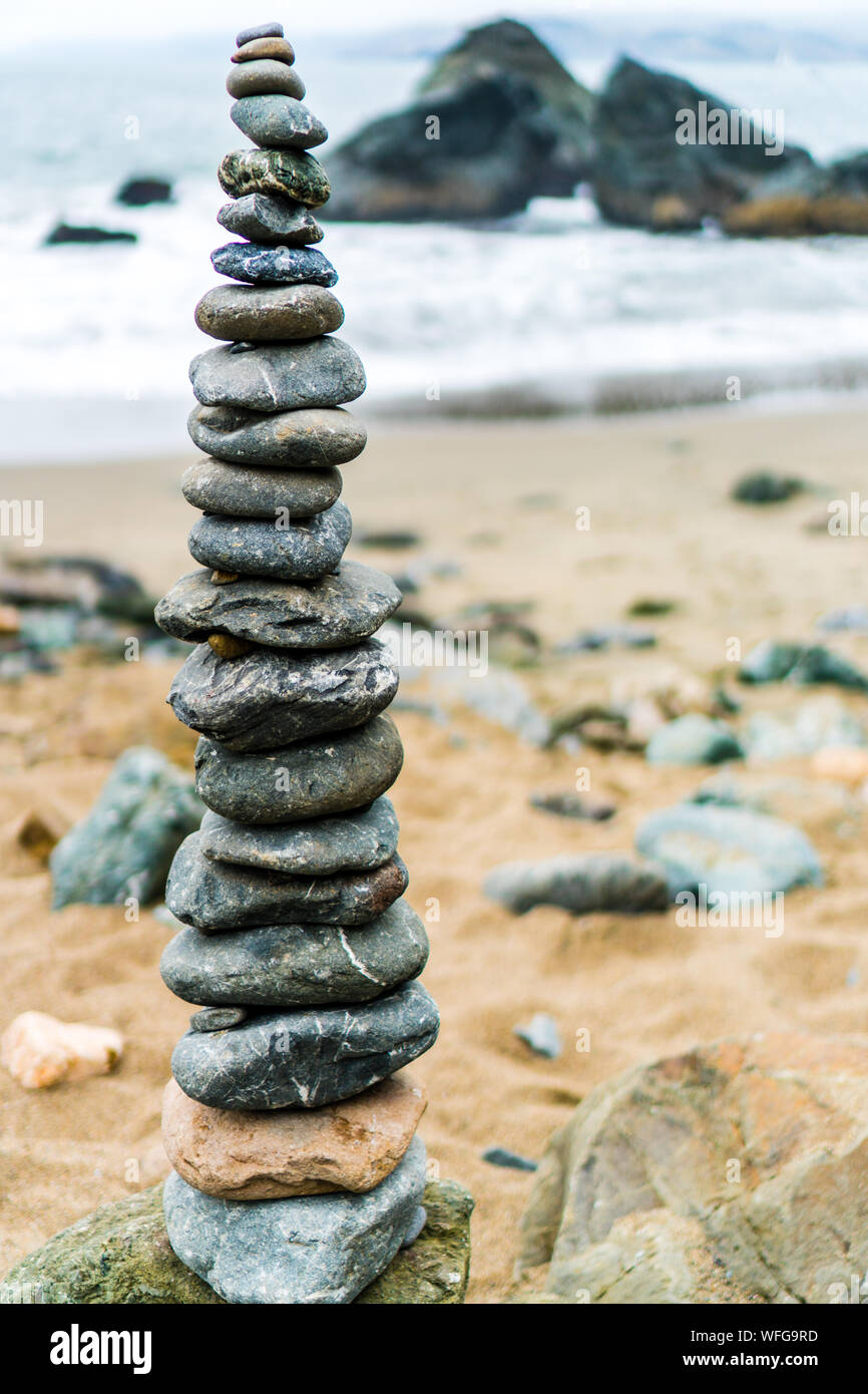 Stone Stack Beach High Resolution Stock Photography and Images - Alamy
