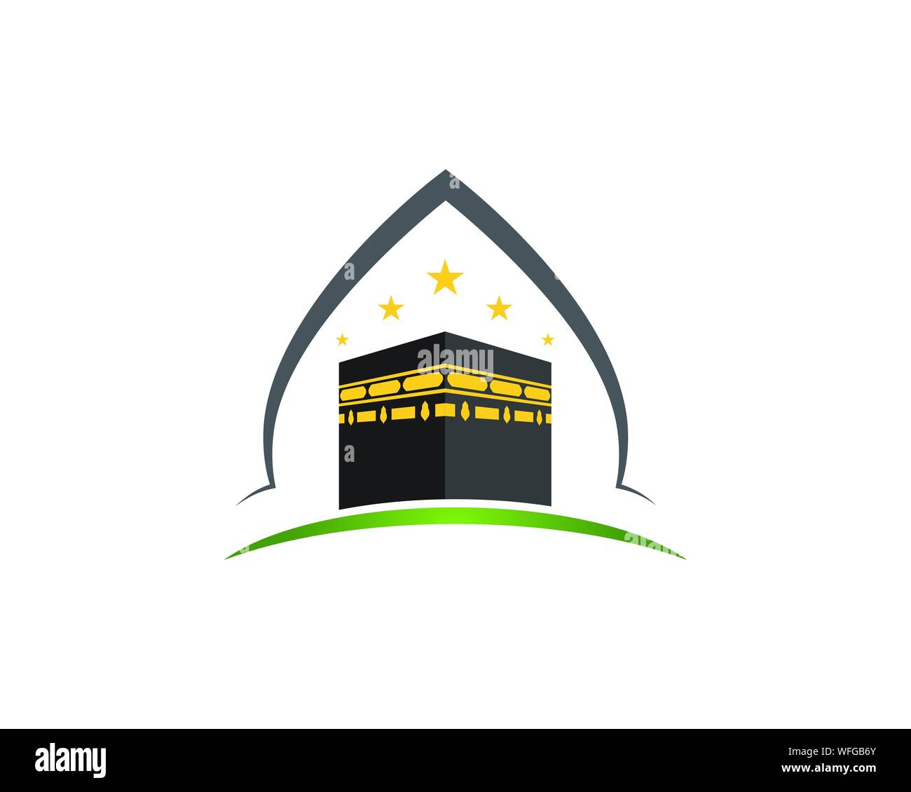 kaaba vector illustration icon design template Stock Vector Image & Art ...