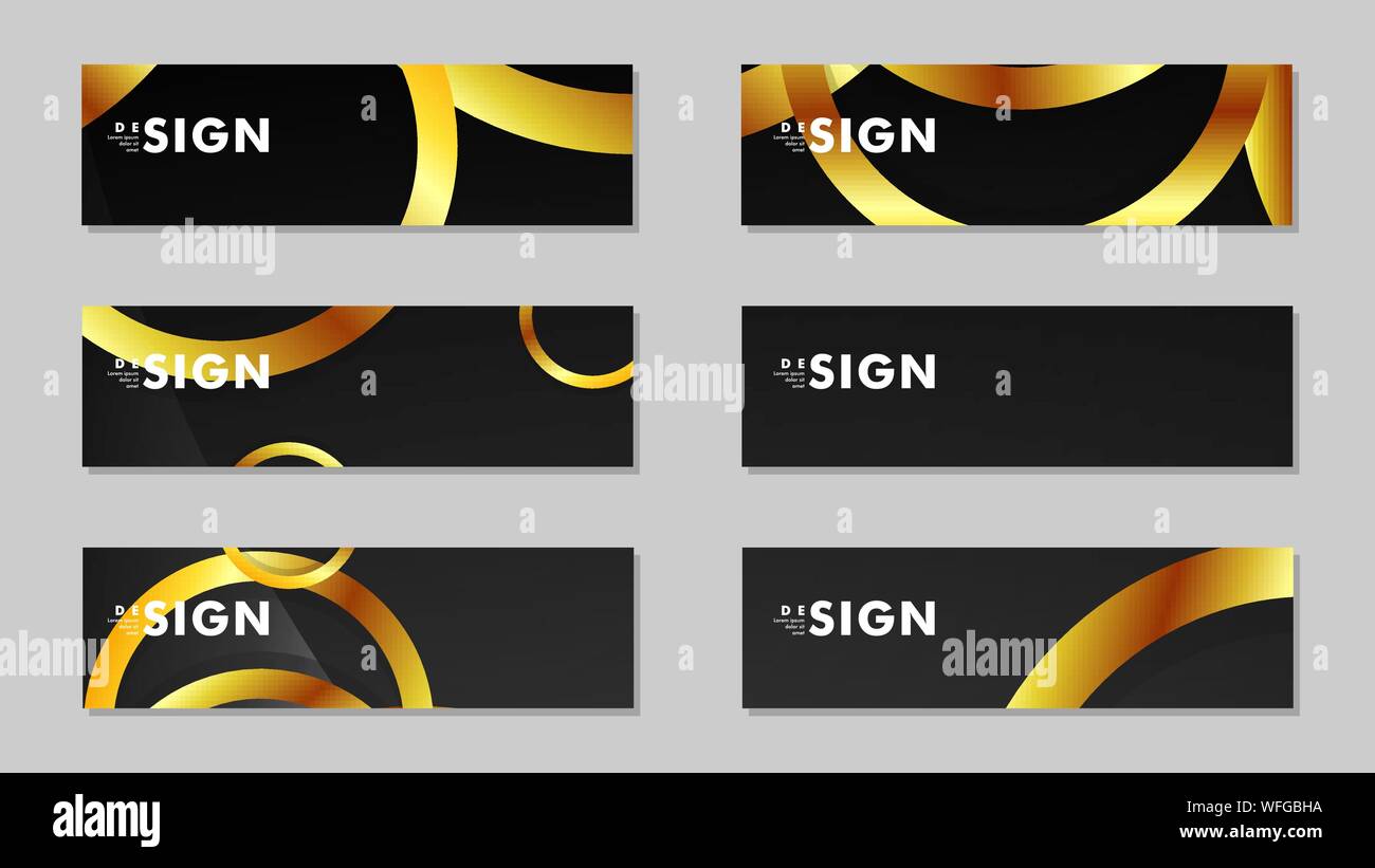 Banners with abstract metal vector backgrounds with luxurious shiny ...