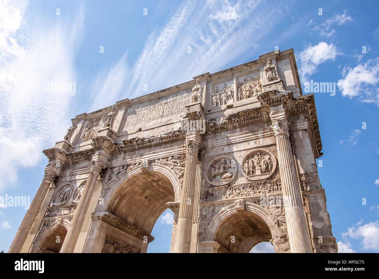 The - the largest Roman triumphal arch Stock Photo - Alamy