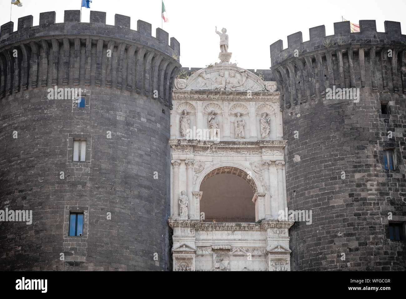 Castel Nuovo - a medieval castle located in Naples Stock Photo - Alamy