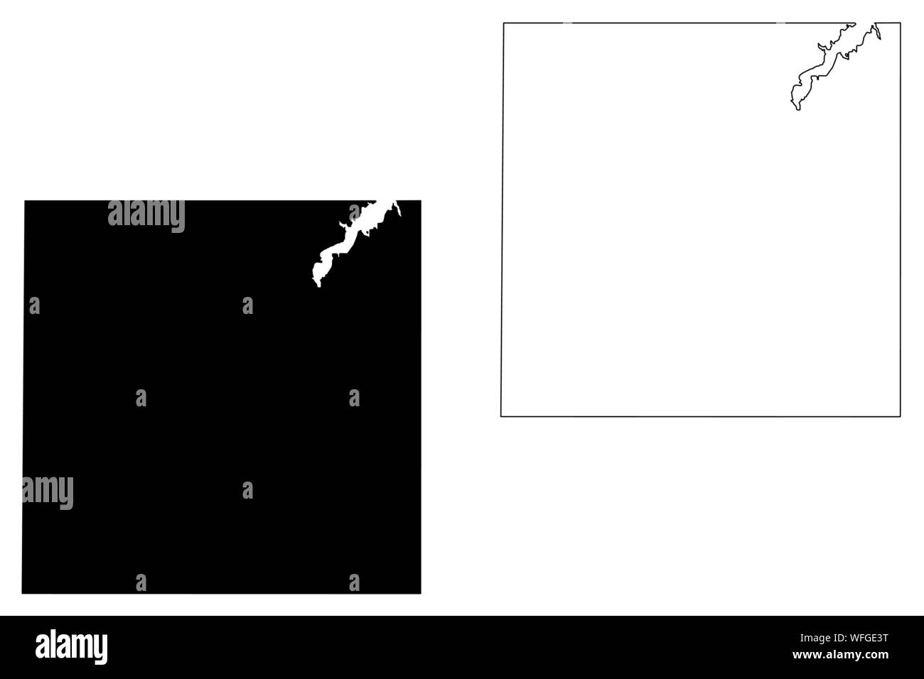 Potter outline map Black and White Stock Photos & Images - Alamy