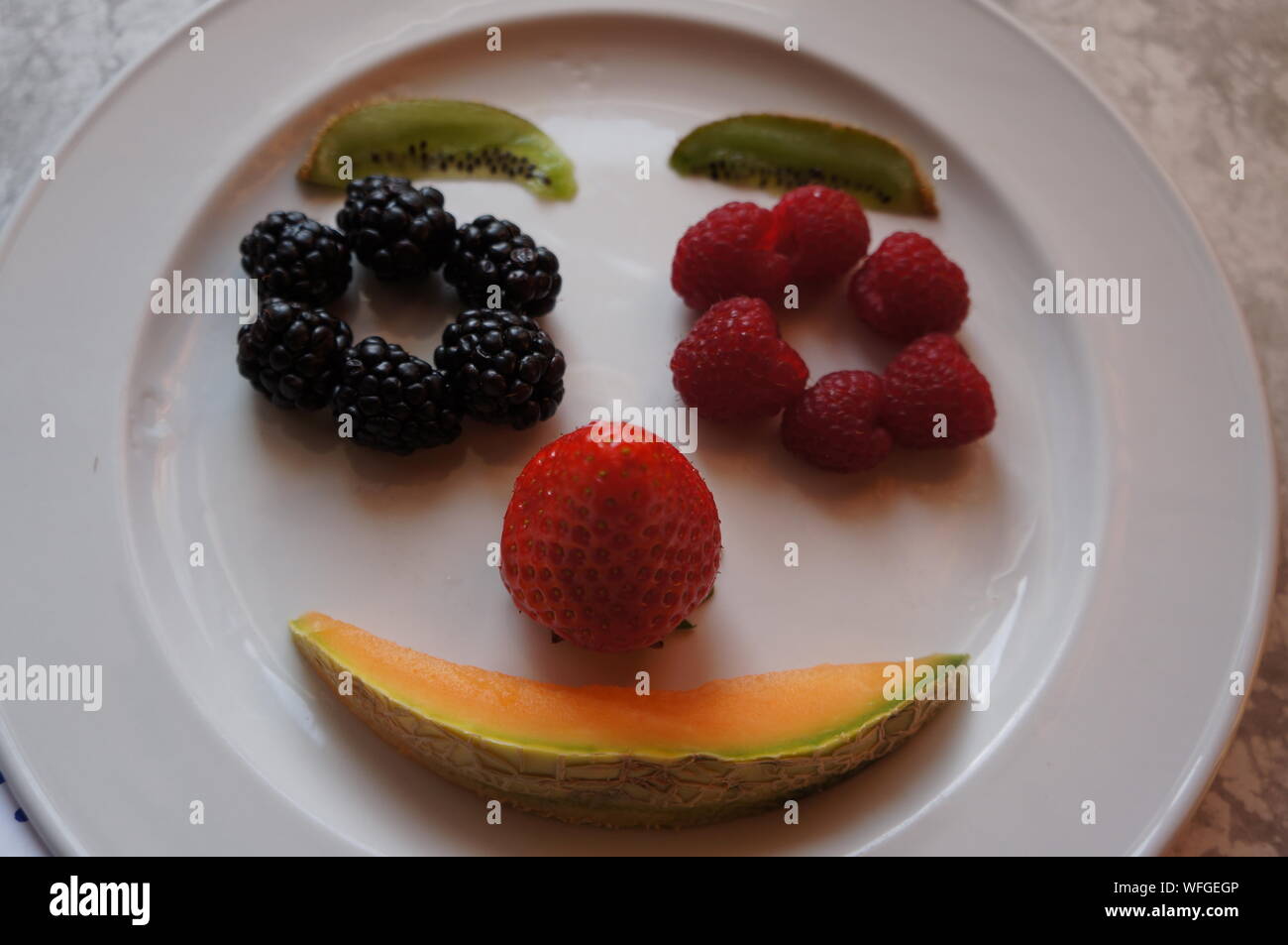 Anthropomorphic face made plate hi-res stock photography and images - Alamy